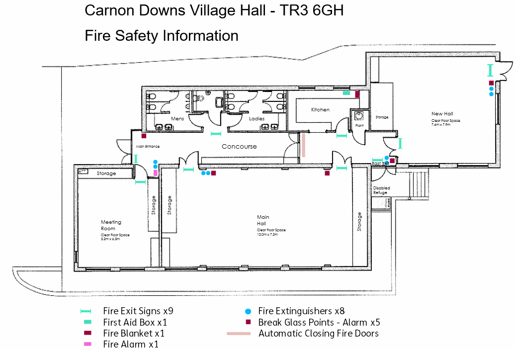 Floor Plan – Carnon Downs Village Hall